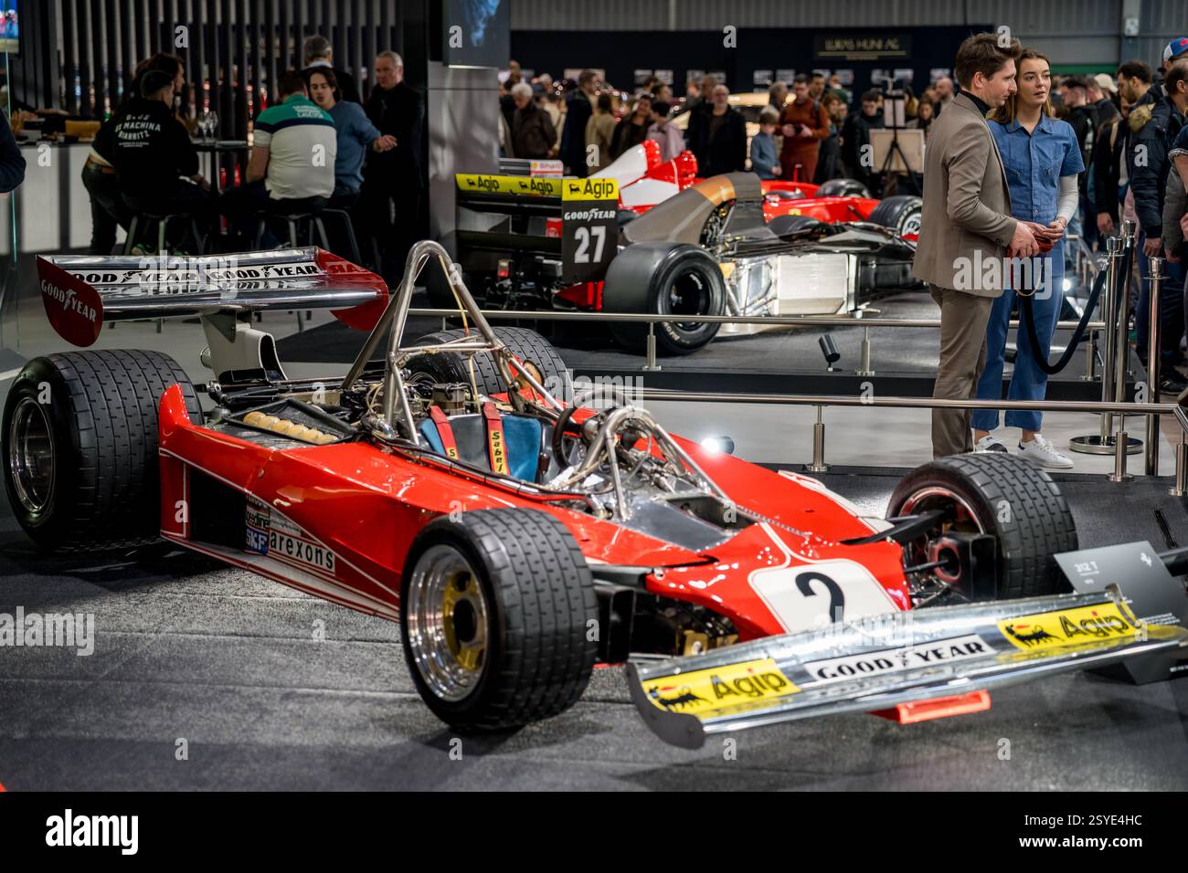 Celebrating classic motorsport at an automotive exhibition showcasing ...