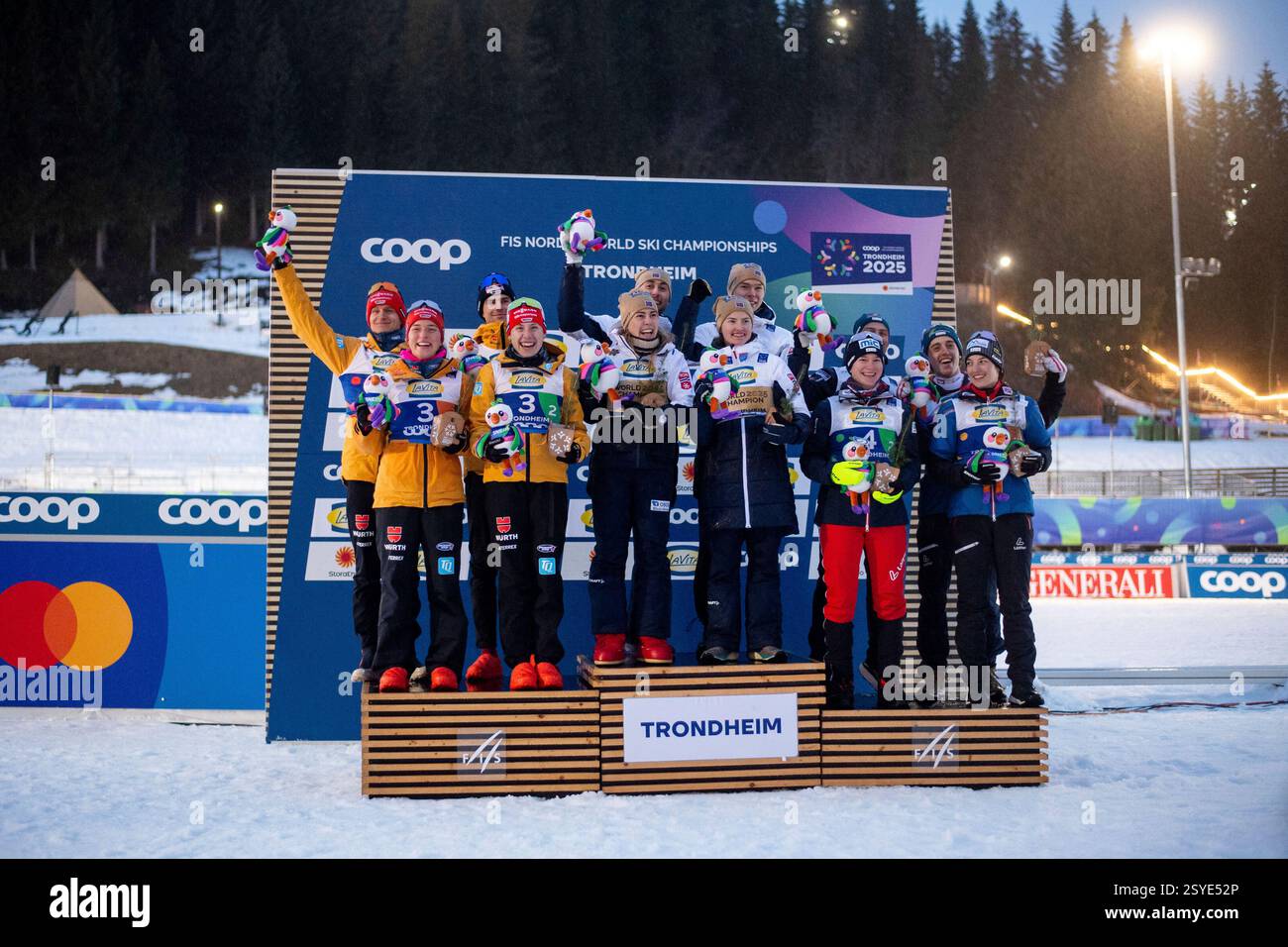 Trondheim, Norwegen. 28th Feb, 2025. ARMBRUSTER Nathalie, NOWAK Jenny ...