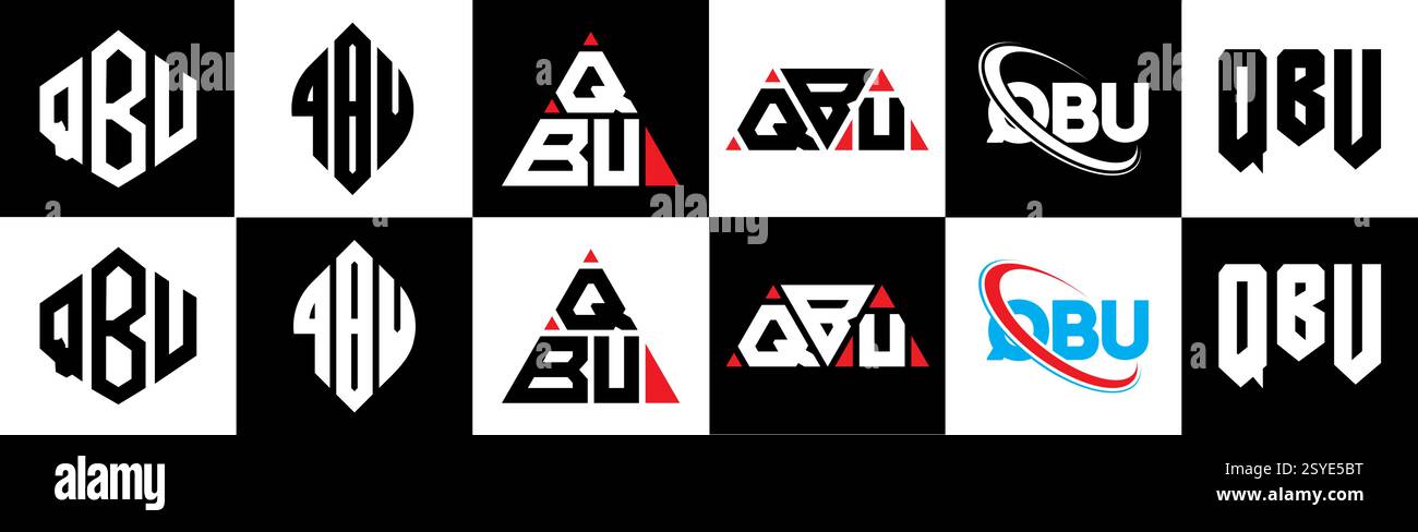 Qbu letter Stock Vector Images - Alamy