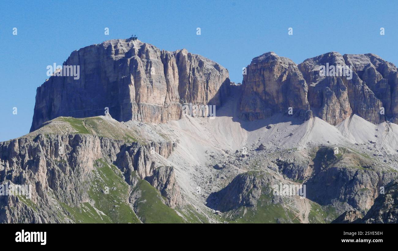 The Fassa Valley in the Dolomites (Trentino, northern Italy Stock Photo ...