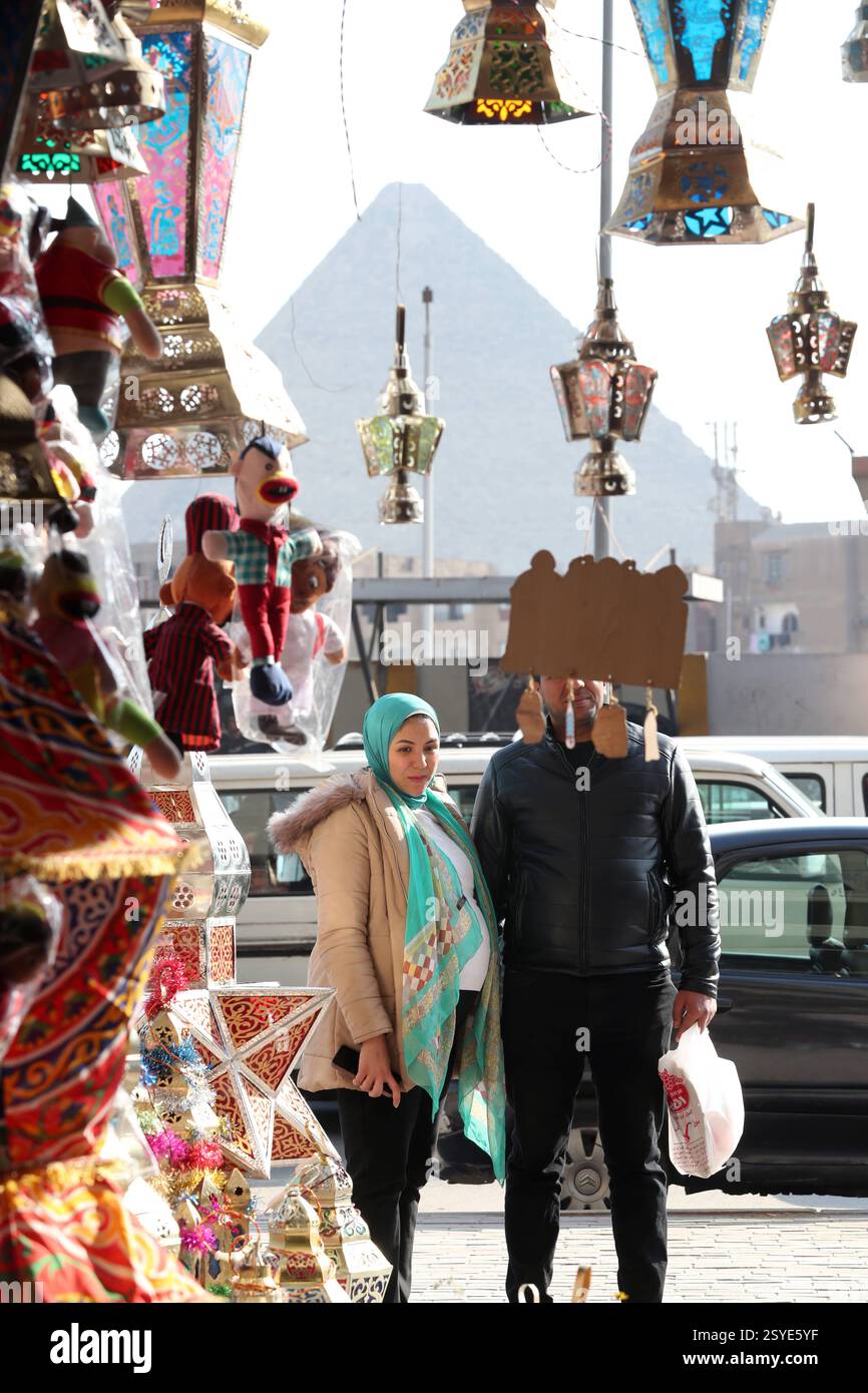 Preparations for the holy month of Ramadan in Egypt People look at ...