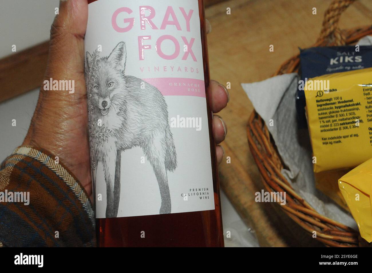 Copenhagen/ DenmarK/28 FEBRUARY 2025/ Premium california wine gray fox ...