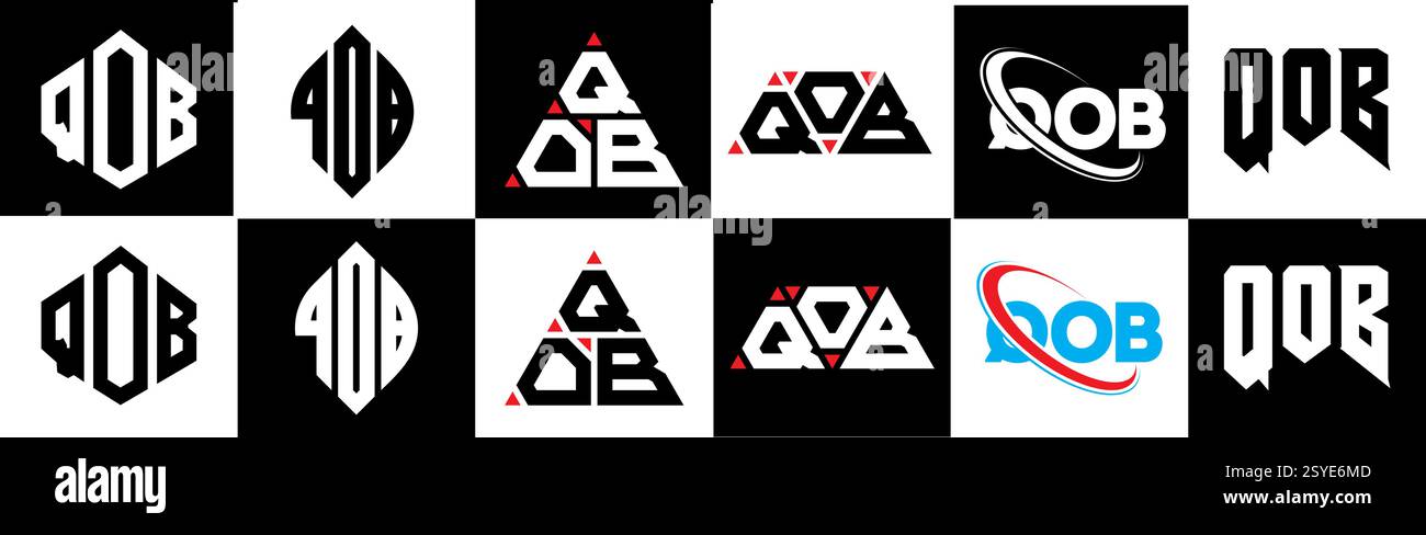 Qob logos Stock Vector Images - Alamy