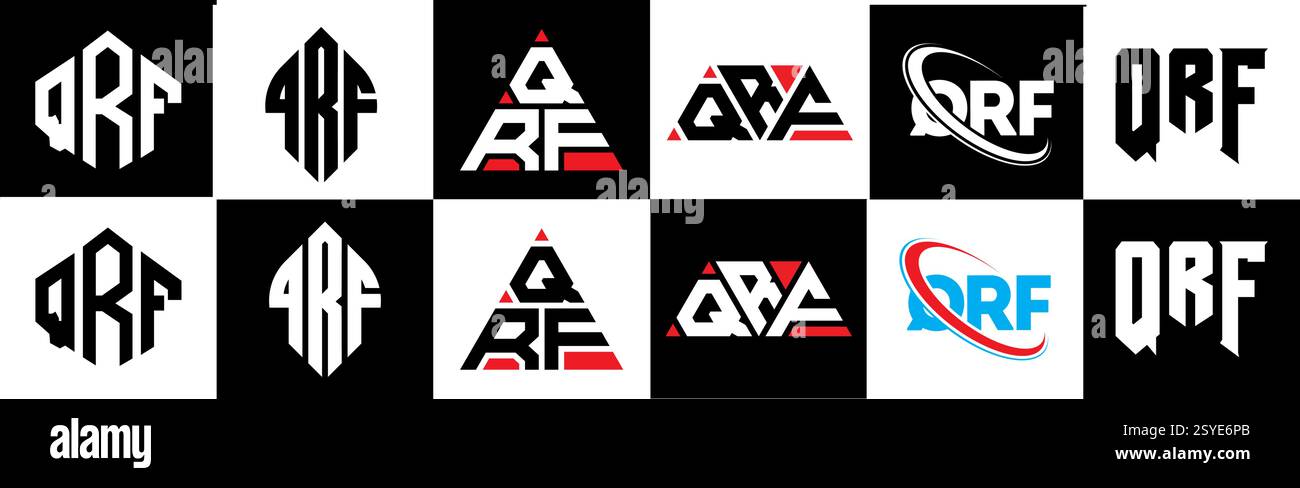 Qrf letter Stock Vector Images - Alamy