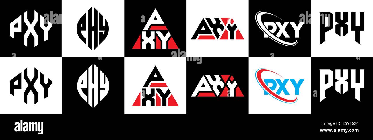 Pxy letter Stock Vector Images - Alamy