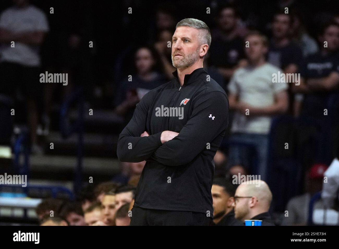 Utah head coach Josh Eilert during the first half of an NCAA college ...