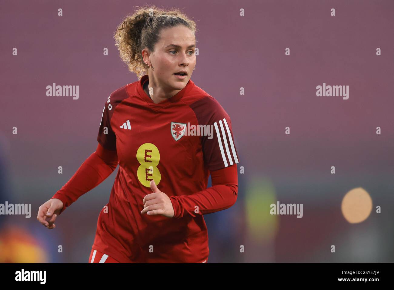 Monza, Italy. 21st Feb, 2025. Lois Joel of Wales during the ewarm up ...