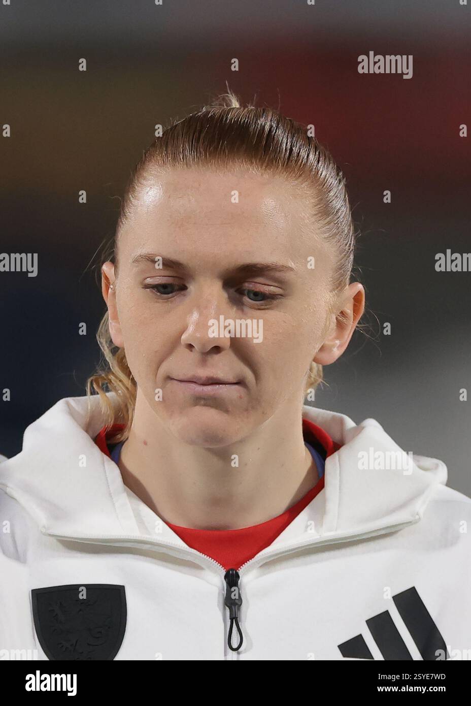 Monza, Italy, 21st February 2025. Ceri Holland of Wales during the line ...