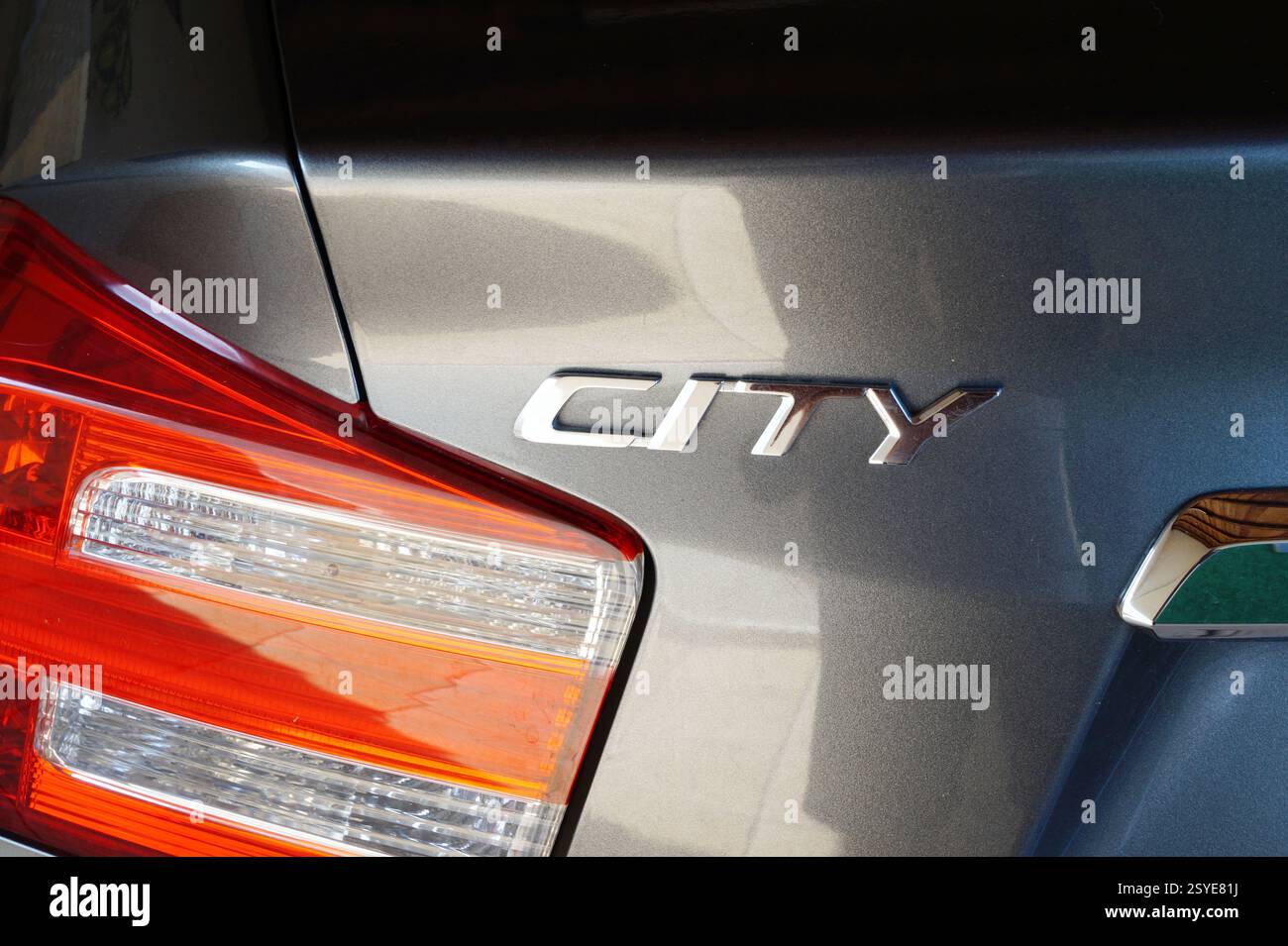 Iconic brand vehicle model city rear view Stock Photo - Alamy