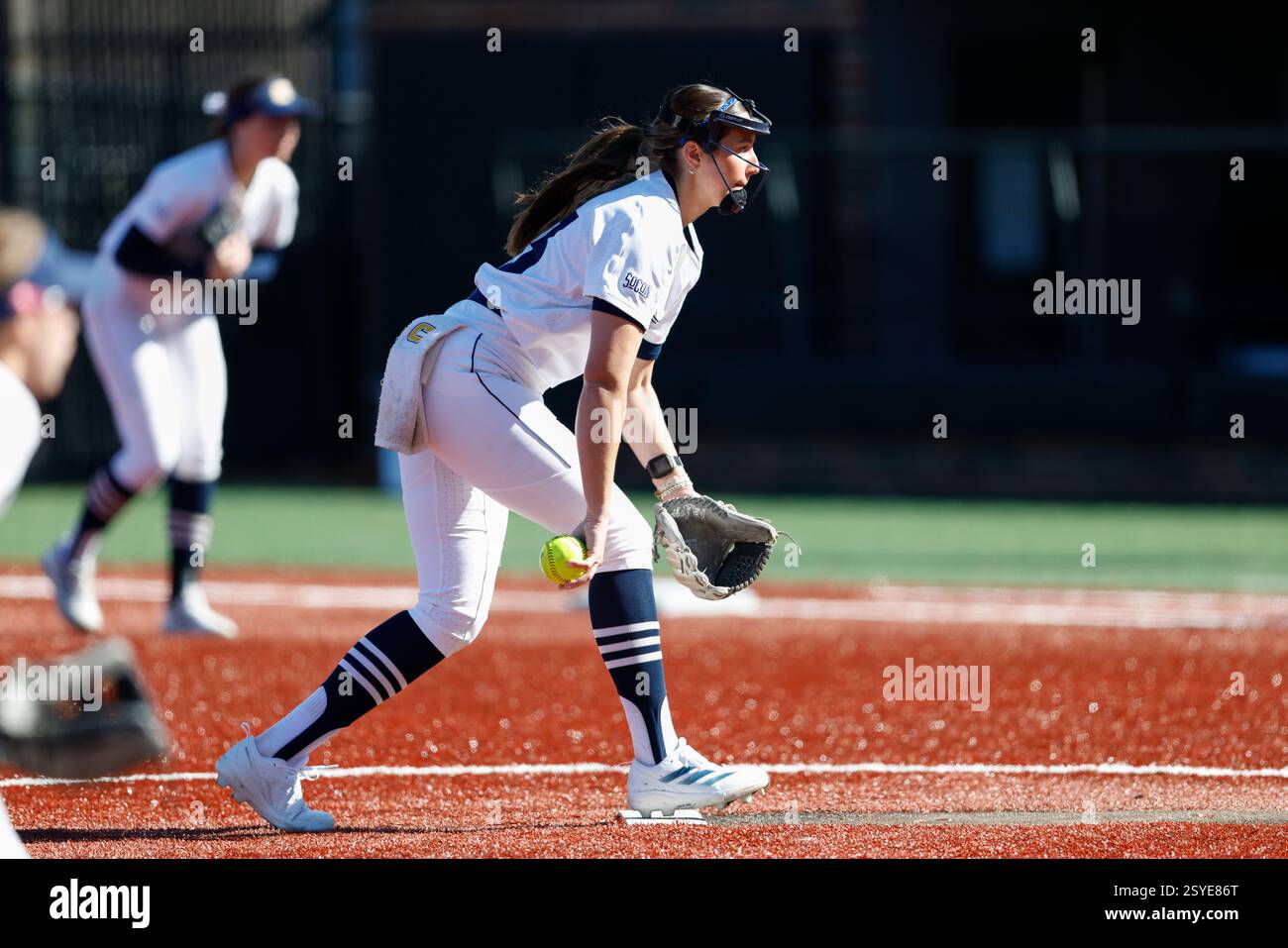 Chattanooga pitcher Taylor Long pitches against IUPUI during an NCAA ...