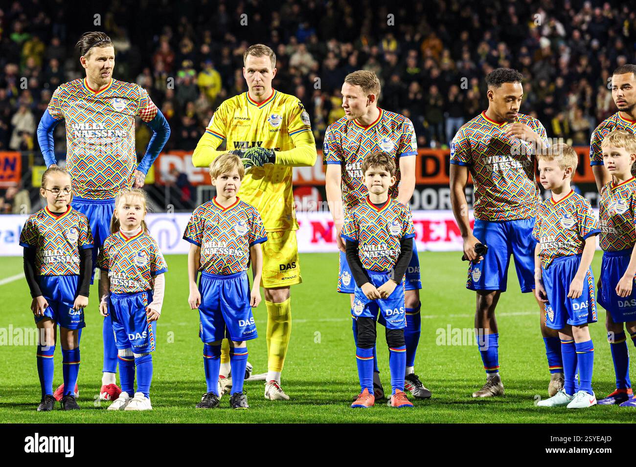 WAALWIJK, NETHERLANDS - FEBRUARY 28: RKC Waalwijk playing in a special ...