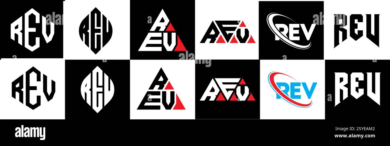 Rev hexagon Stock Vector Images - Alamy