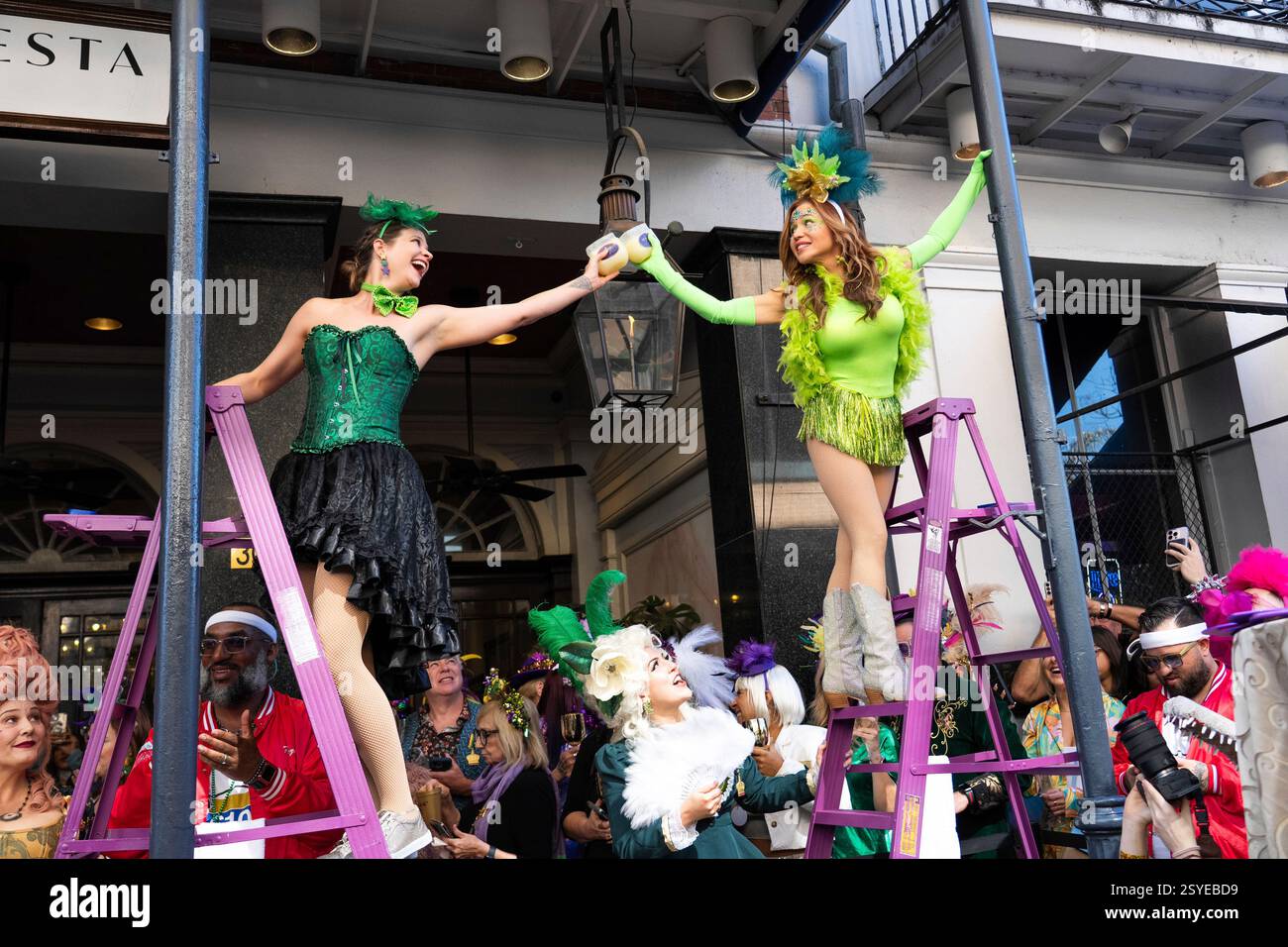 Chelsea Brasted, left, and Lauren Haydel are seen during the 55th ...