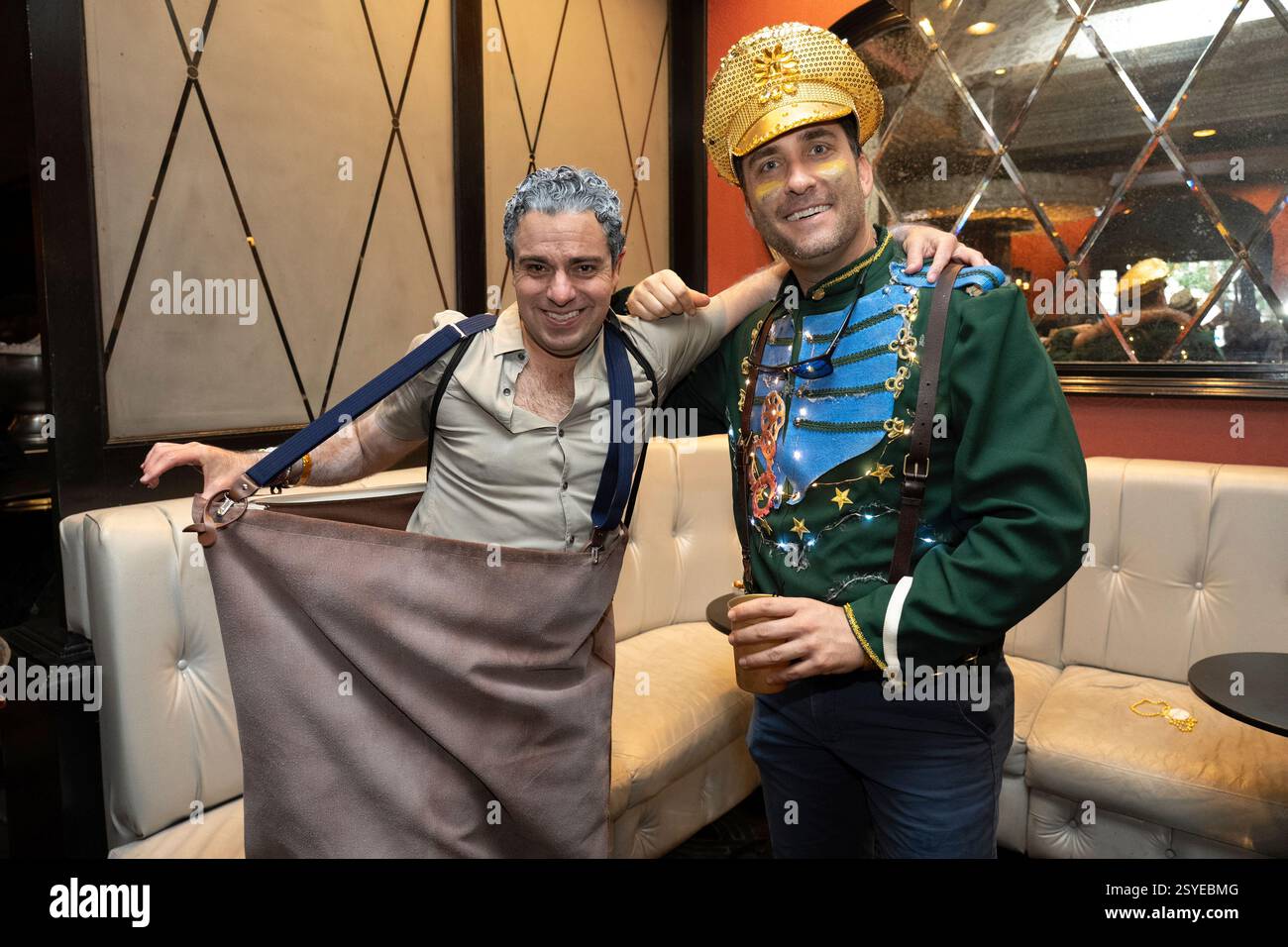 Kenny Lopez is seen during the 55th Annual Greasing of the Poles at The ...