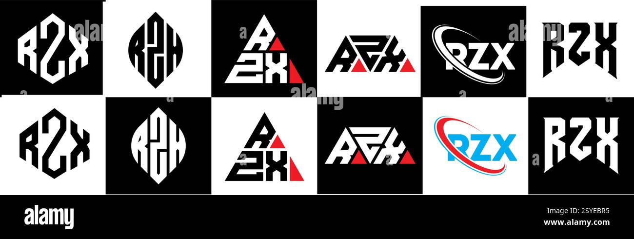 Rzx hexagon Stock Vector Images - Alamy