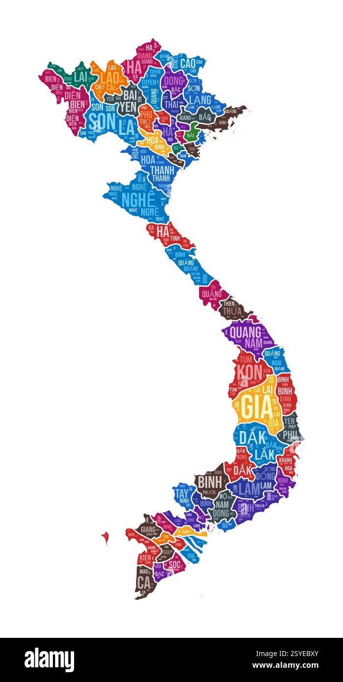 Vietnamese map hi-res stock photography and images - Alamy