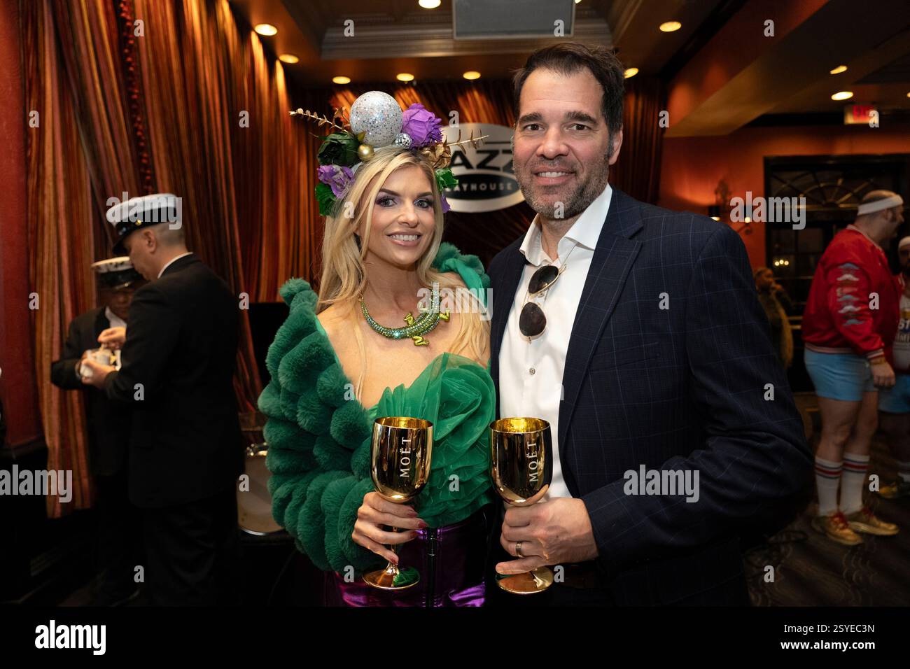 Trischelle Cannatella, left, and John Hensz are seen during the 55th ...