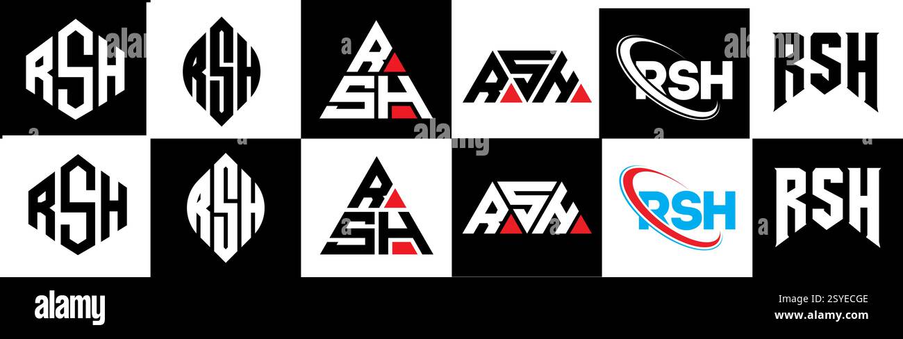 Rsh hexagon Stock Vector Images - Alamy