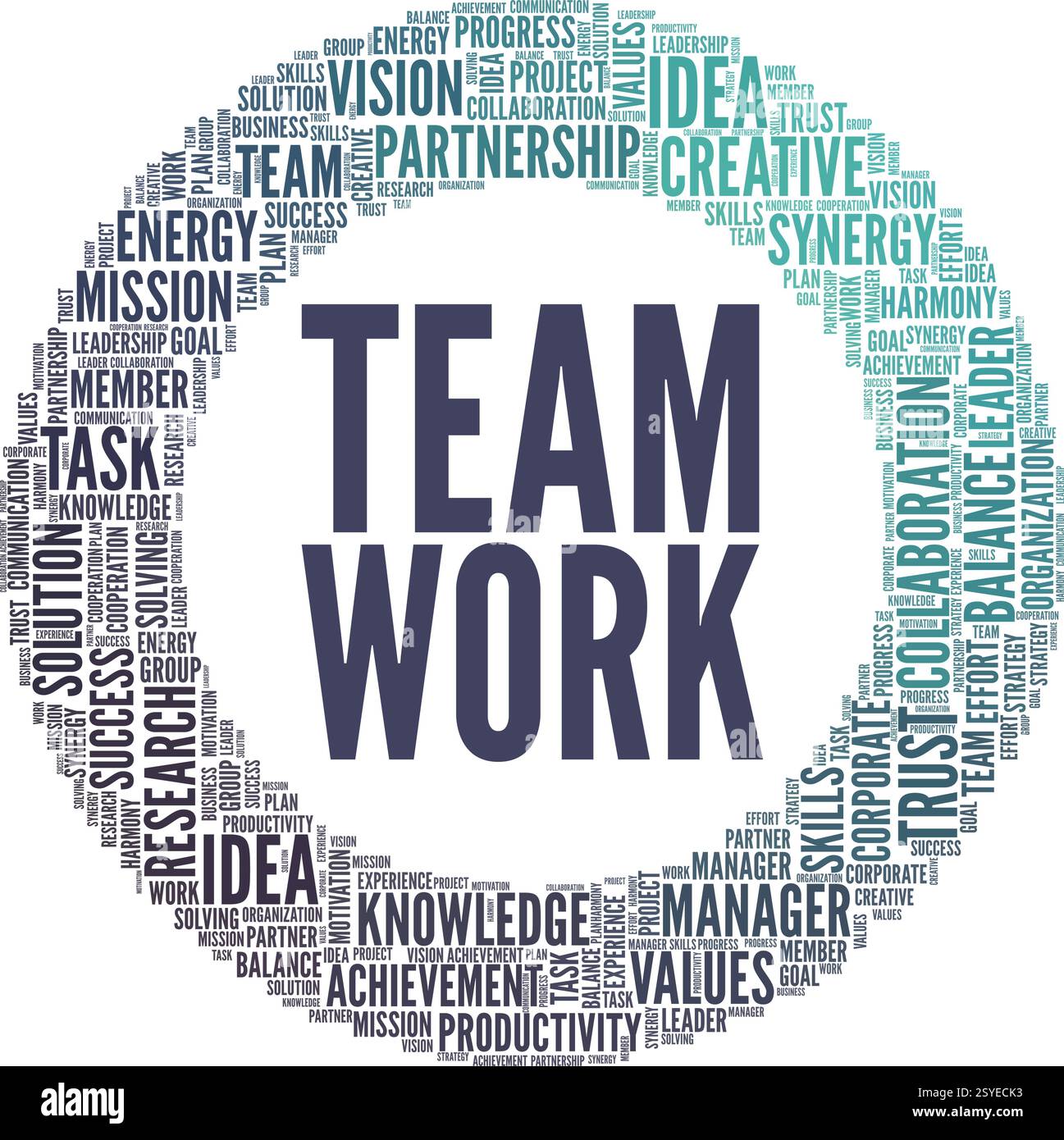 Teamwork vector illustration word cloud isolated on a white background ...