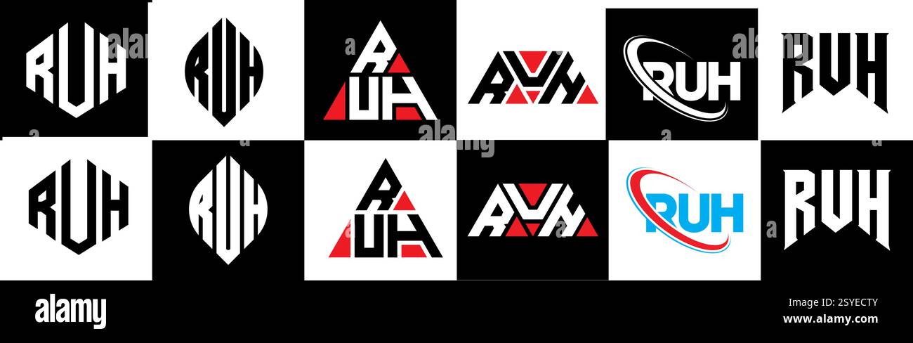 Ruh hexagon Stock Vector Images - Alamy