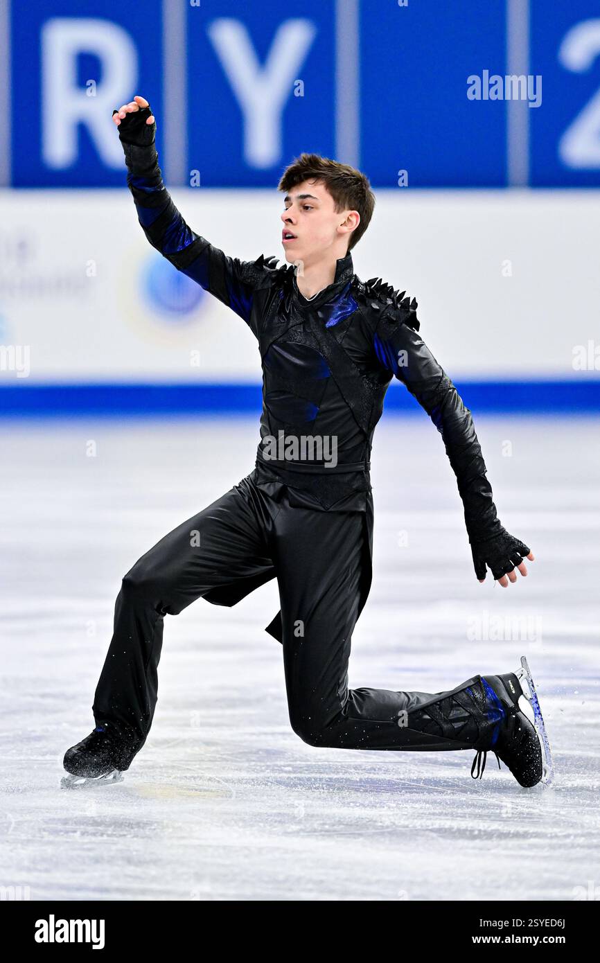 Patrick BLACKWELL (USA), during Junior Men Free Skating, at the ISU ...