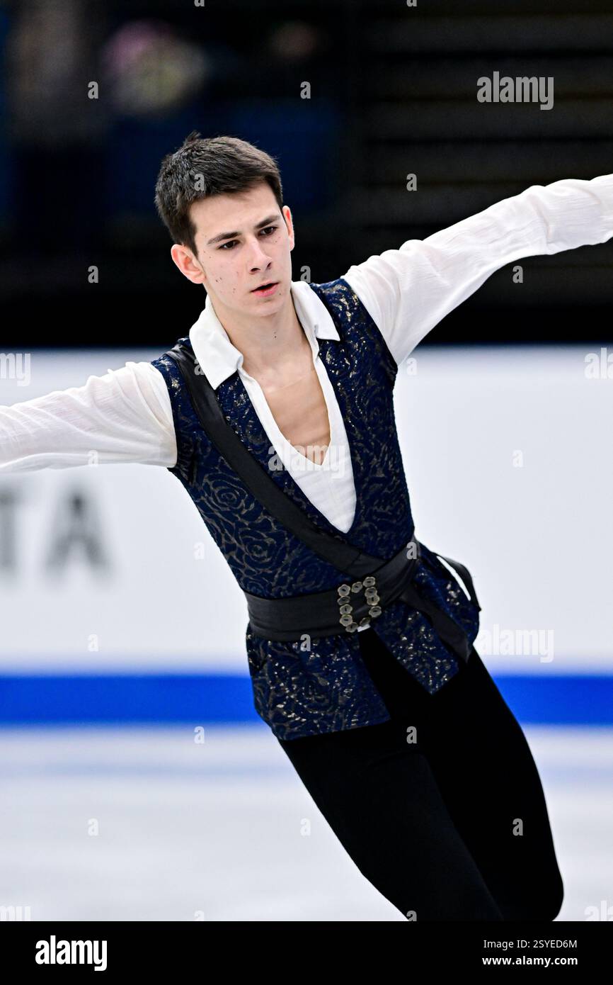 David BONDAR (CAN), during Junior Men Free Skating, at the ISU World ...