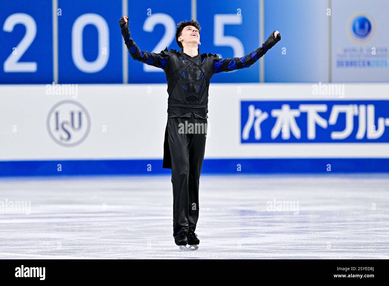 Patrick BLACKWELL (USA), during Junior Men Free Skating, at the ISU ...