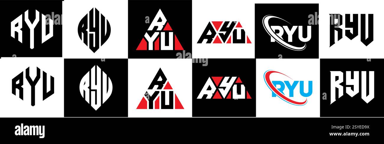 Ryu circle logo hi-res stock photography and images - Alamy