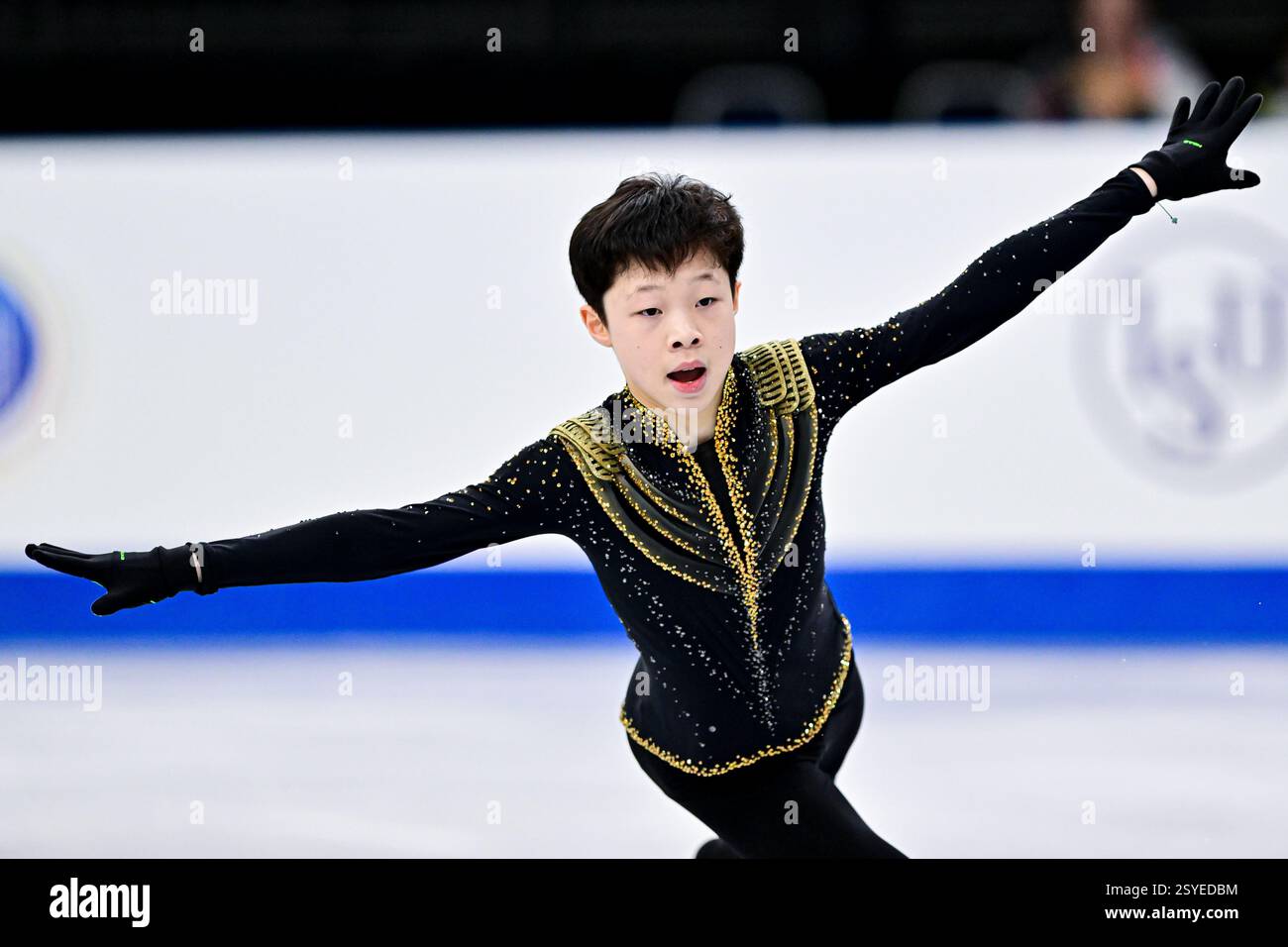 Jiarui LI (HKG), during Junior Men Free Skating, at the ISU World ...
