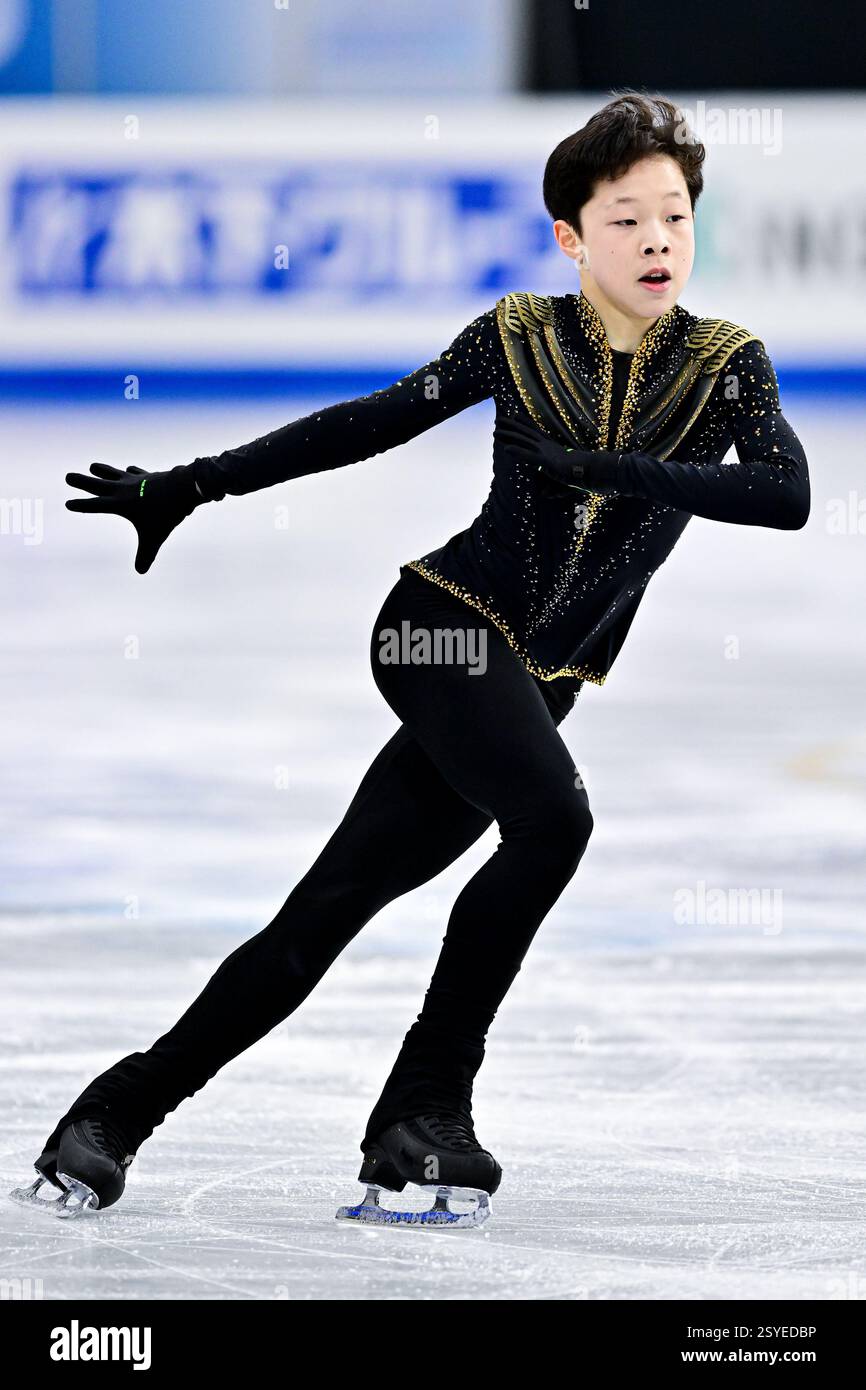Jiarui LI (HKG), during Junior Men Free Skating, at the ISU World Junior Figure Skating ...