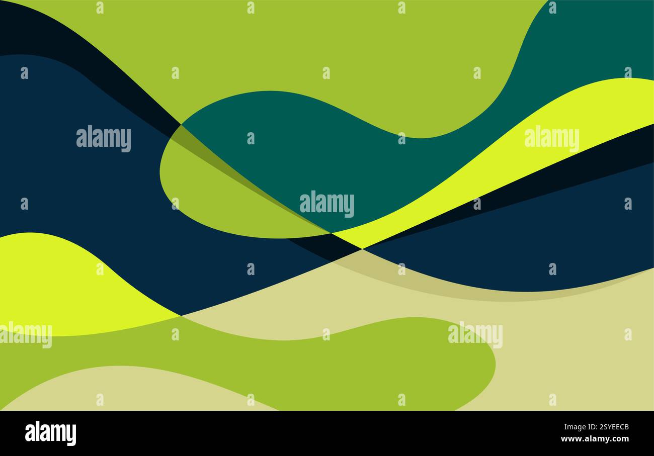 Abstract Fluid Wave Background Vector. Colorful Geometric Design Stock Vector Image & Art - Alamy