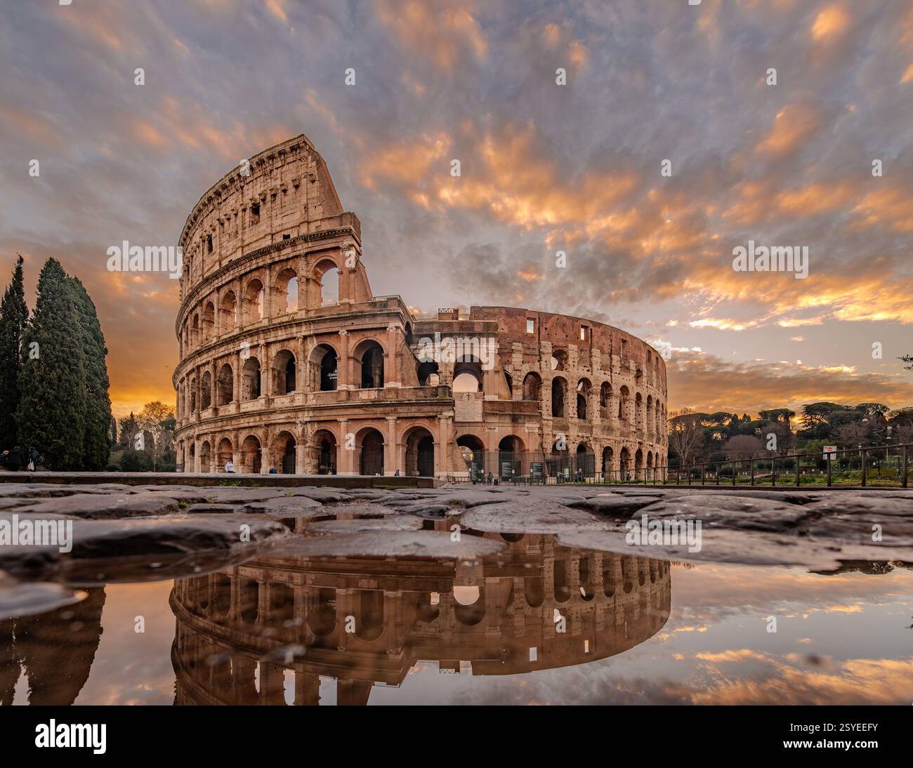 The Colosseum at sunrise - where history meets breathtaking beauty ...