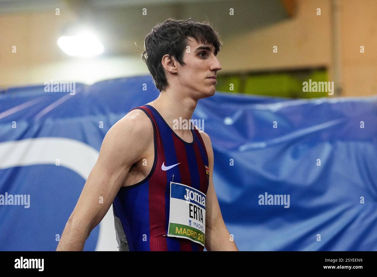 Bernat Erta Majo of Spain looks on in the Men's 400m Final B during the ...