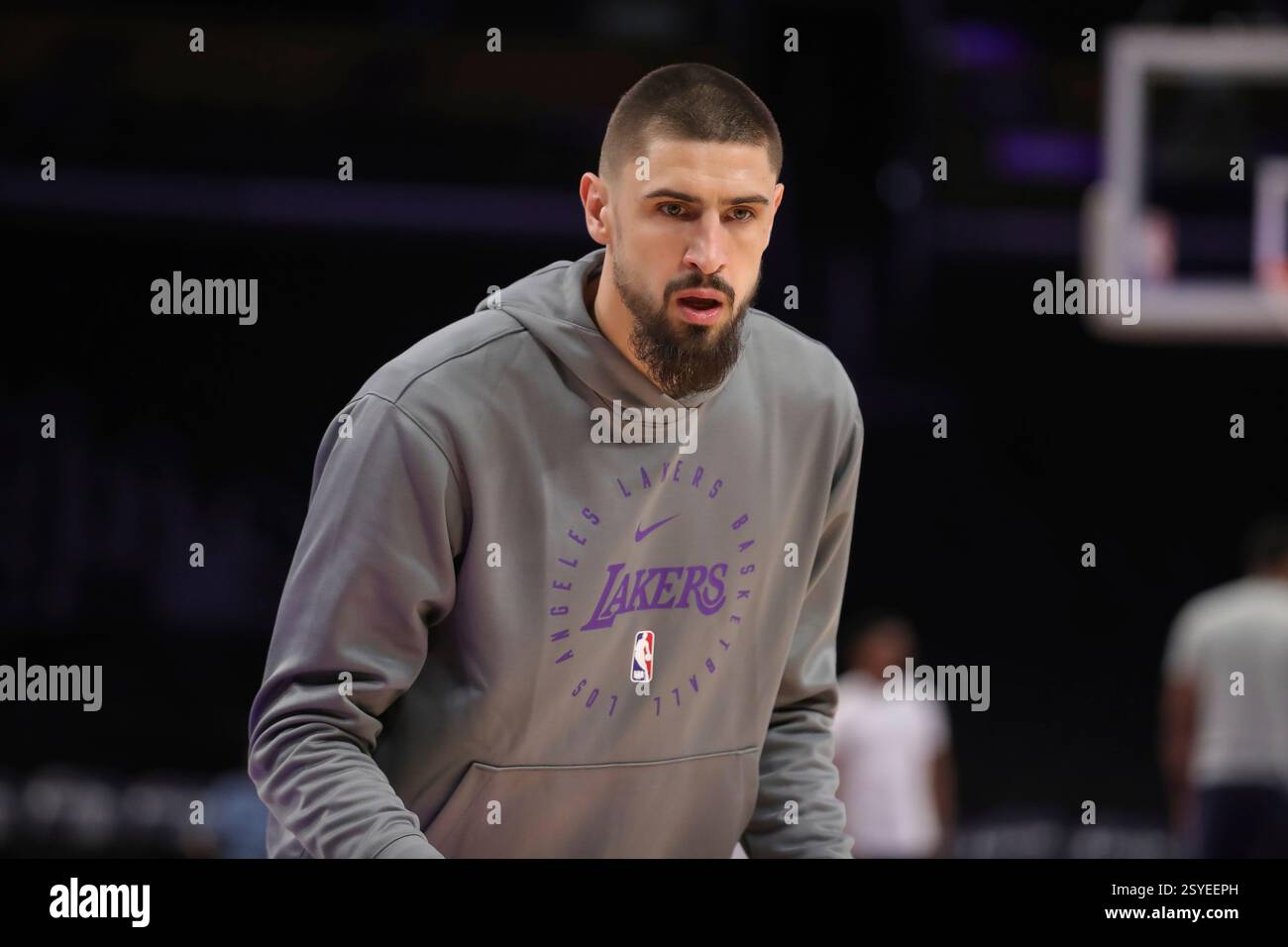 LOS ANGELES, CA - FEBRUARY 27: Los Angeles Lakers Alex Len during the ...
