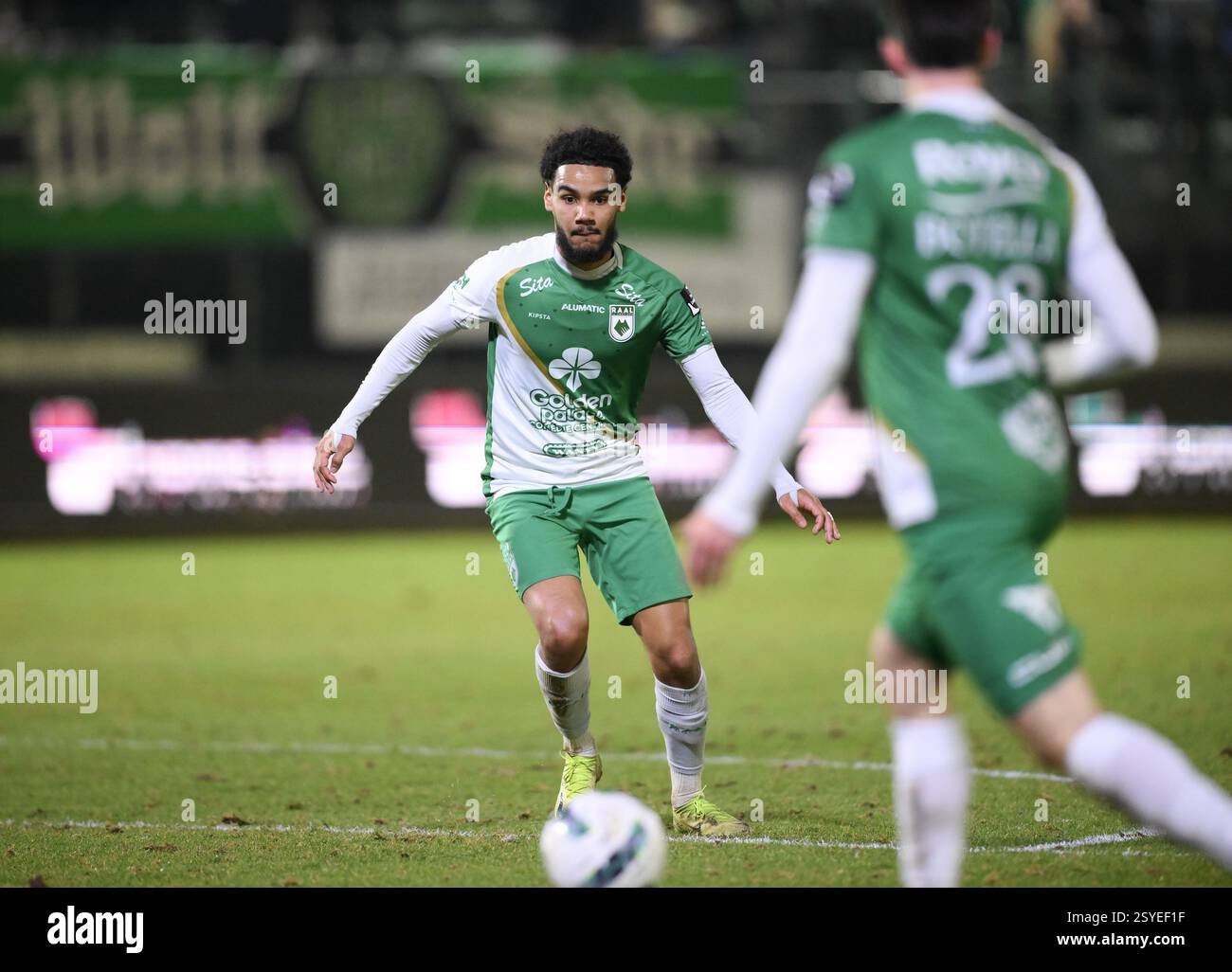 La Louviere, Belgium. 28th Feb, 2025. RAAL's Maxime Xavier Pau pictured ...