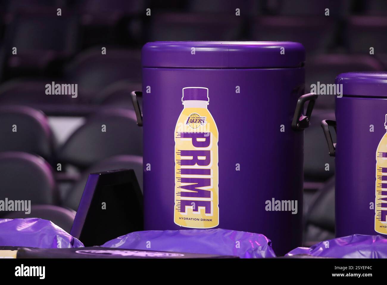 LOS ANGELES, CA - FEBRUARY 27: Prime hydration drink cooler during the ...