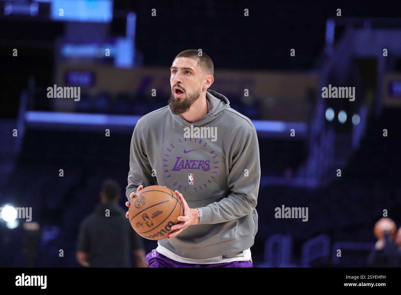 LOS ANGELES, CA - FEBRUARY 27: Los Angeles Lakers Alex Len (25) during ...