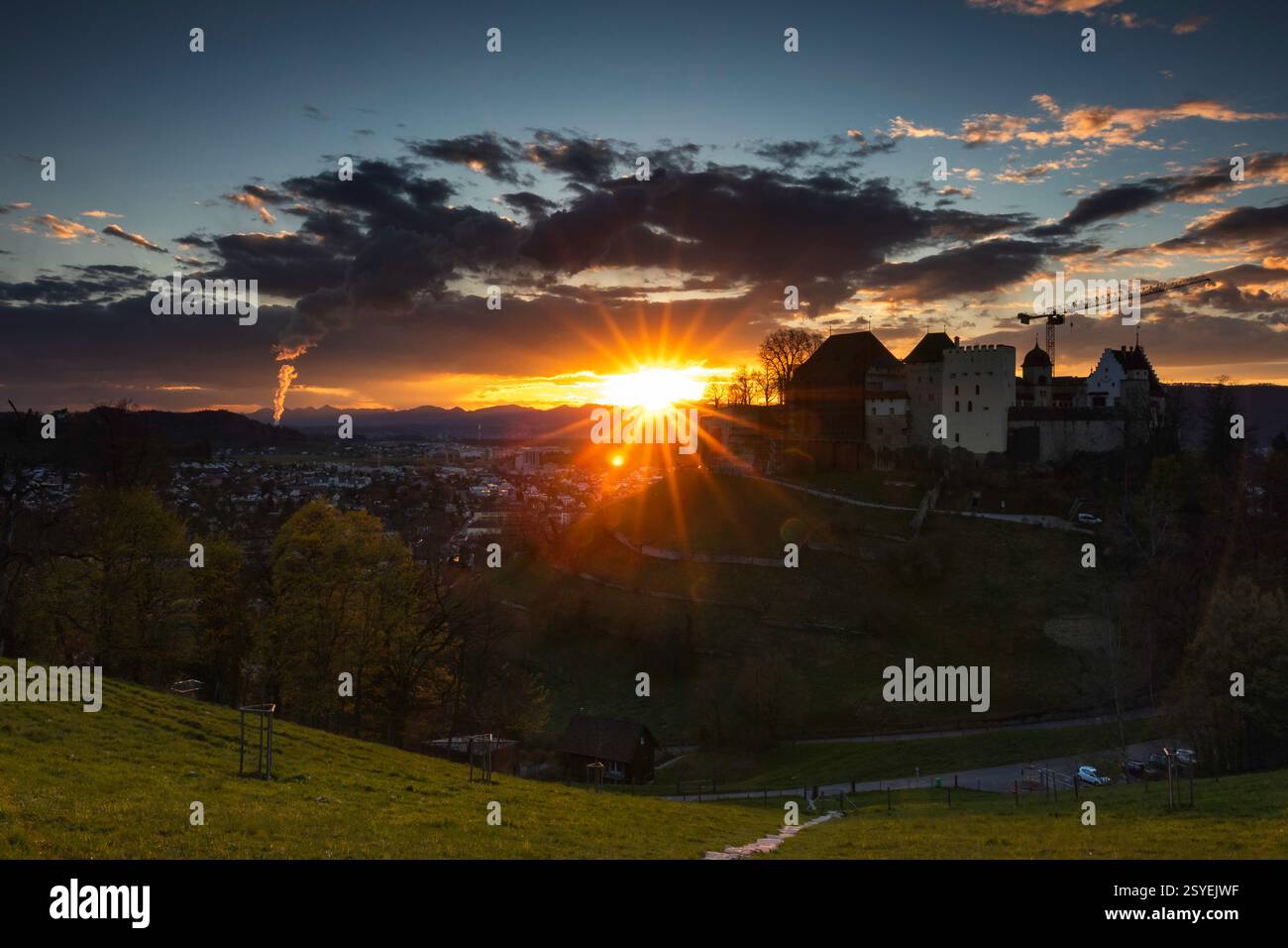 Golden evening mood in hi-res stock photography and images - Alamy