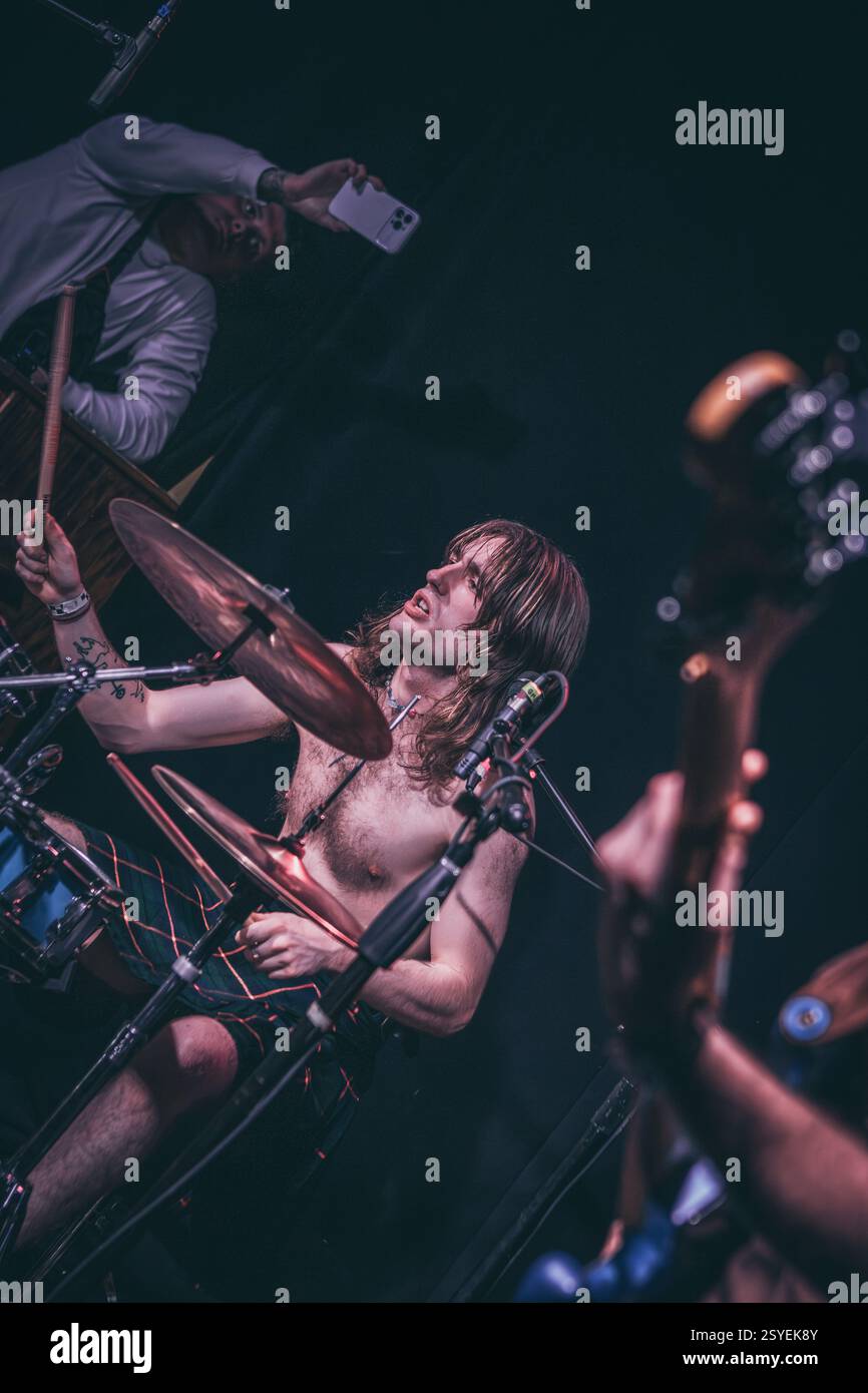 Richmond VA, USA, 24th Feb 2025, Scottish trio High Fade performing at ...