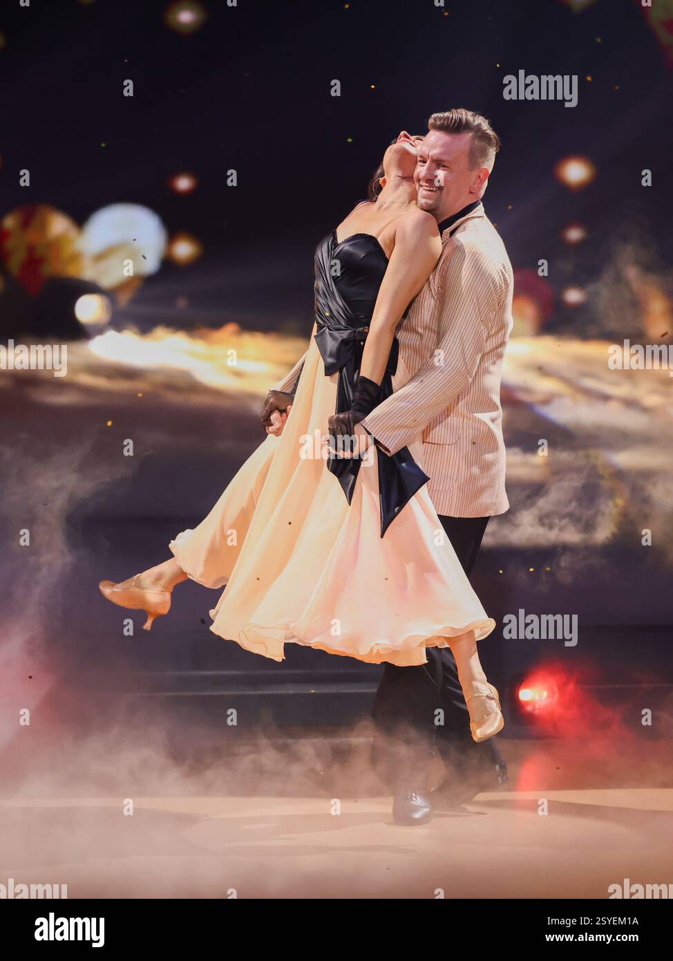 Cologne, Germany. 28th Feb, 2025. Ben Zucker, singer, and Malika ...