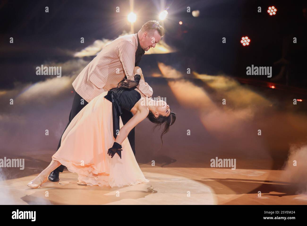 Cologne, Germany. 28th Feb, 2025. Ben Zucker, singer, and Malika ...