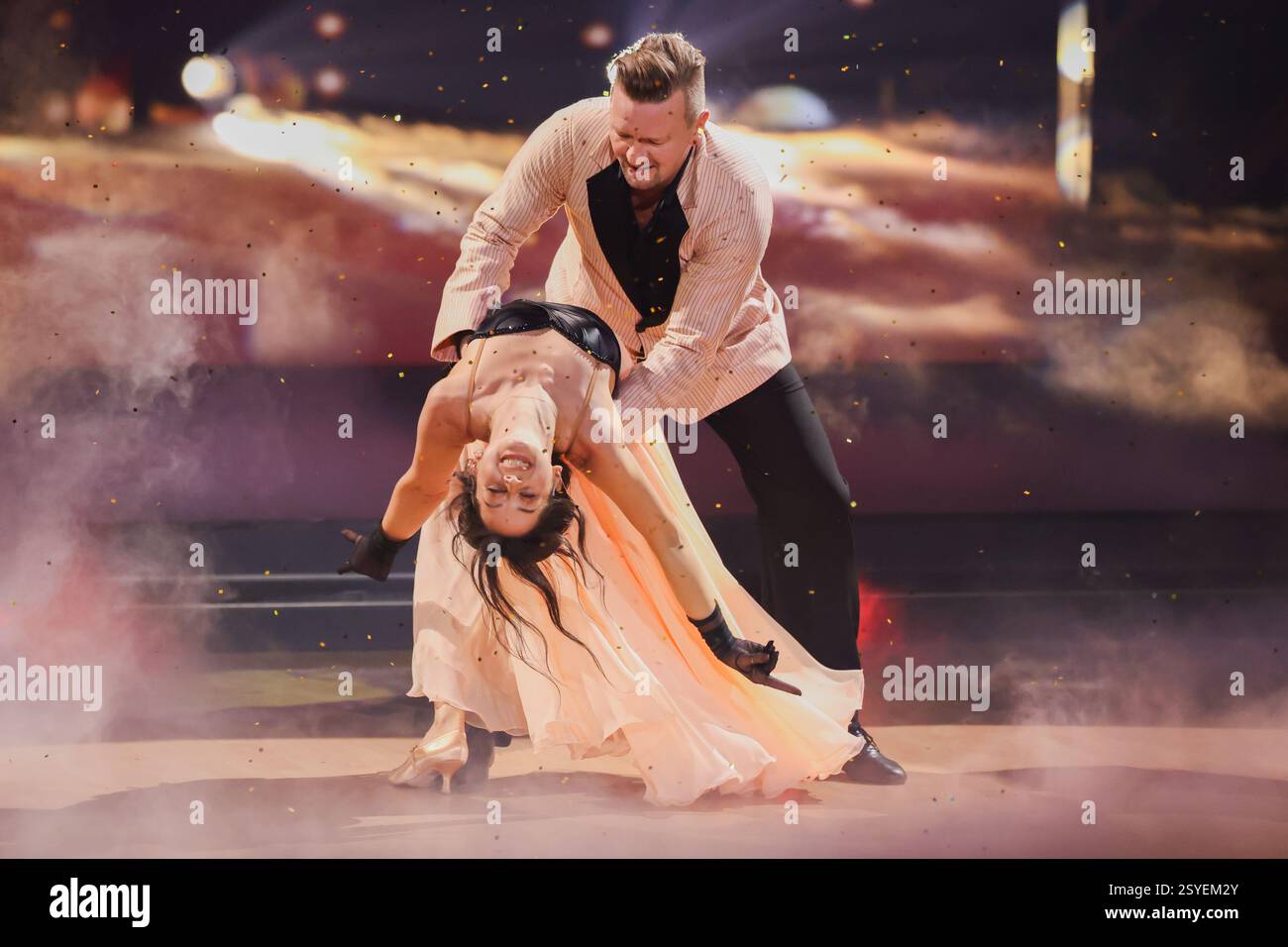 Cologne, Germany. 28th Feb, 2025. Ben Zucker, singer, and Malika ...