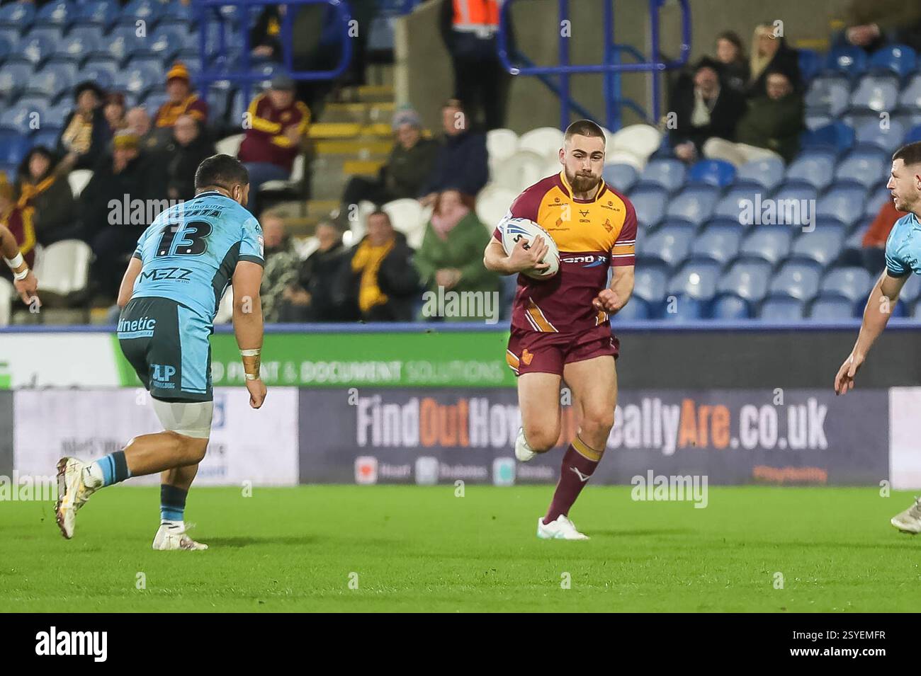 Sam Hewitt on a charge *** during the Super League match between ...