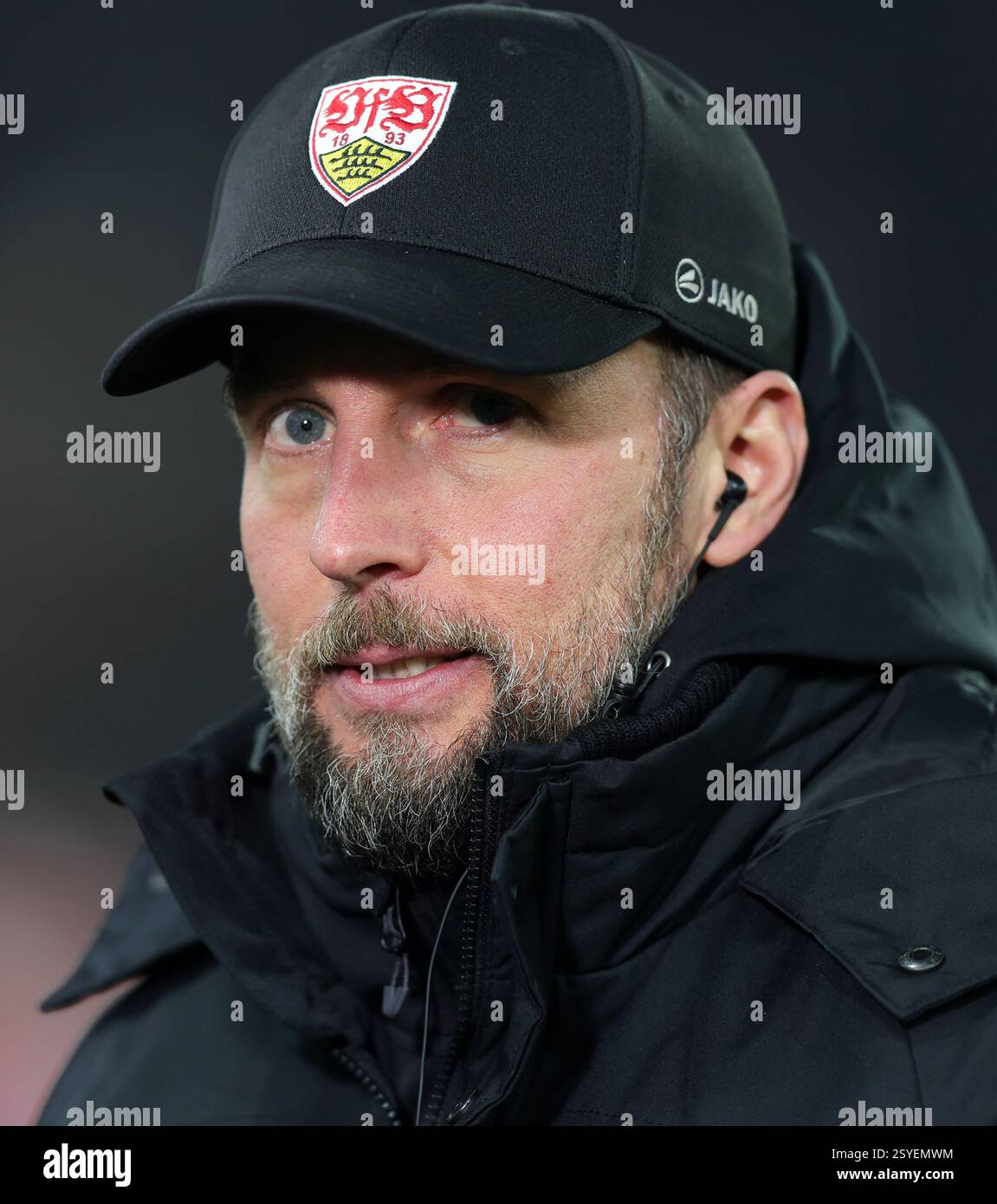 STUTTGART, GERMANY - FEBRUARY 28: Coach Sebastian Hoeness of VFB ...