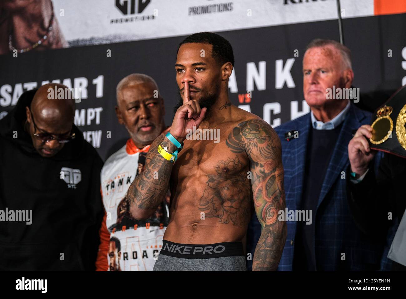 Brooklyn, New York, USA. 28th Feb, 2025. WBA Super Lightweight Champion ...