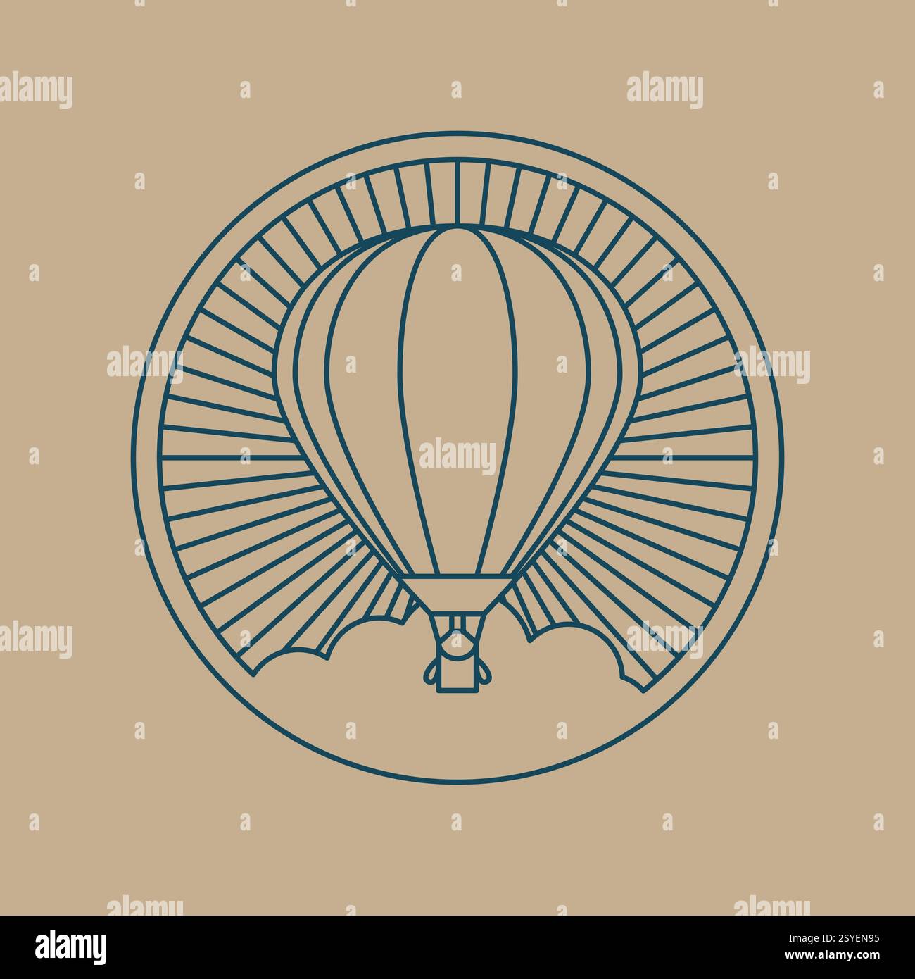 Round logo icon. Air transport and flying Stock Vector Image & Art - Alamy