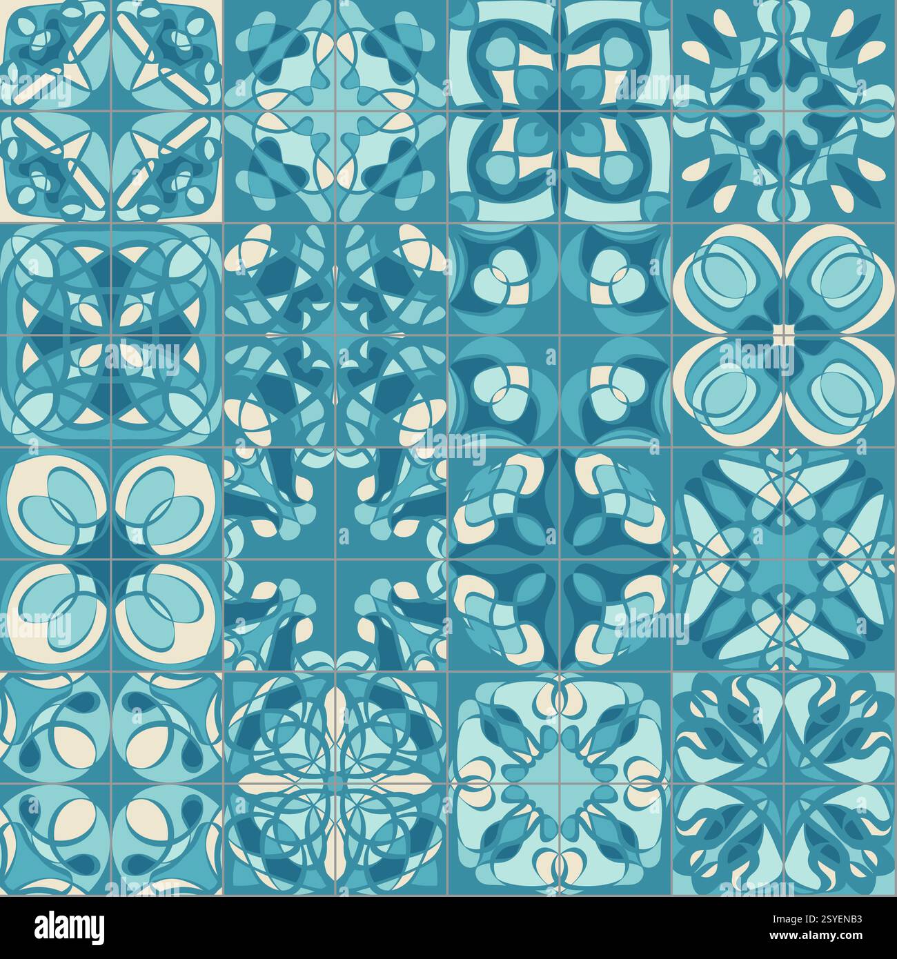 Turquoise tiles background Stock Vector Images - Alamy