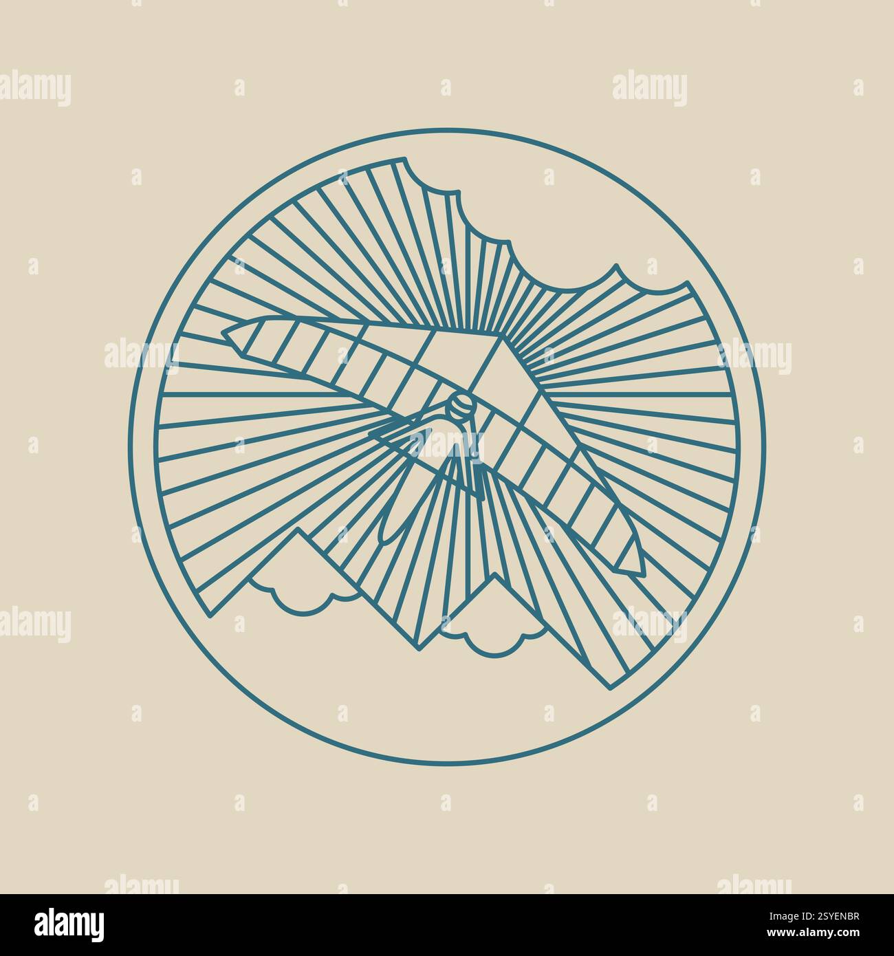 Round logo icon. Air transport and flying Stock Vector Image & Art - Alamy