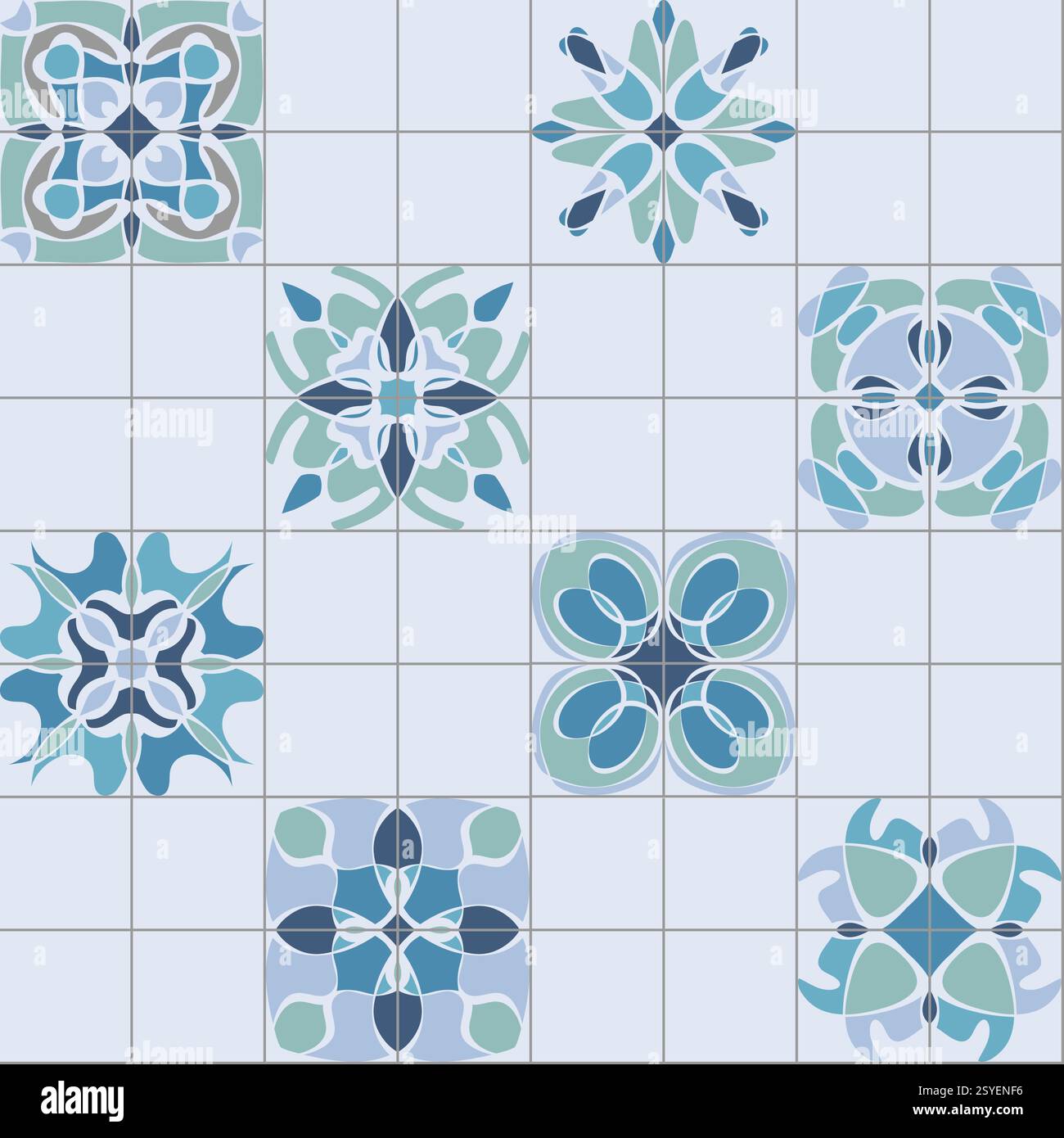 Old glaze tiles Stock Vector Images - Alamy