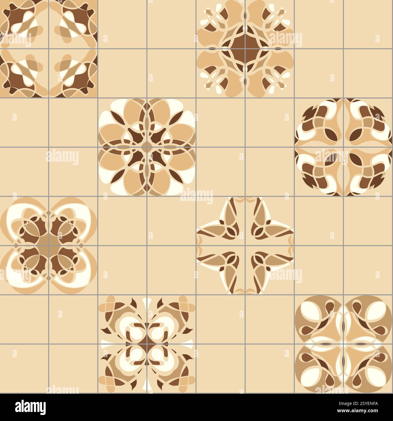 Ancient floor tiles decoration Stock Vector Images - Alamy